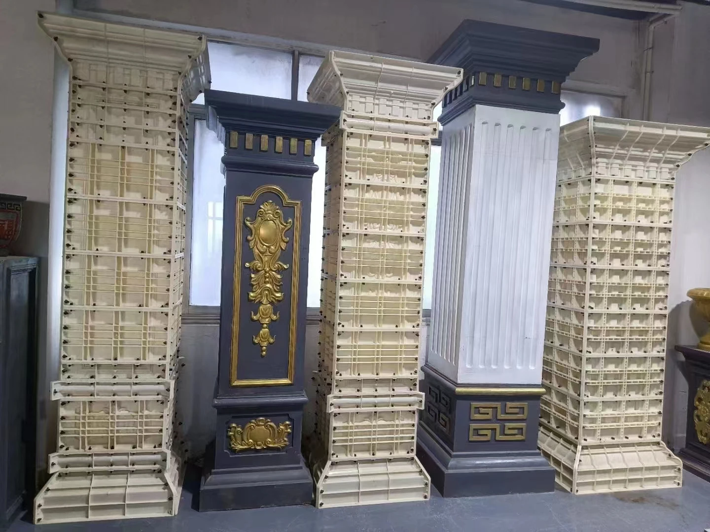 Strong Durable ABS Plastic Concrete Column Edging Mold for House Corner ...
