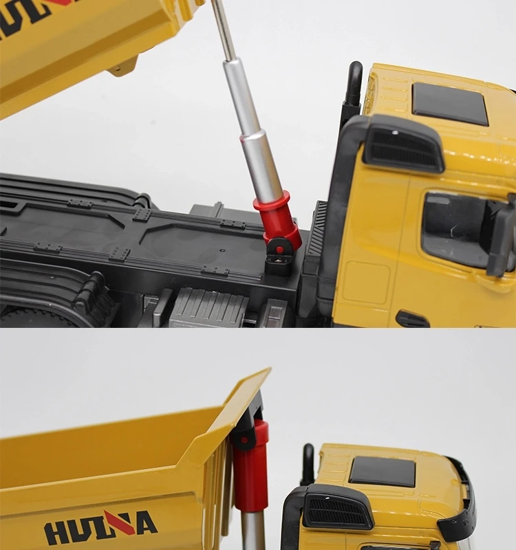 Huina 1582 RC Dump Truck Toy - Alloy Metal Dumper Truck