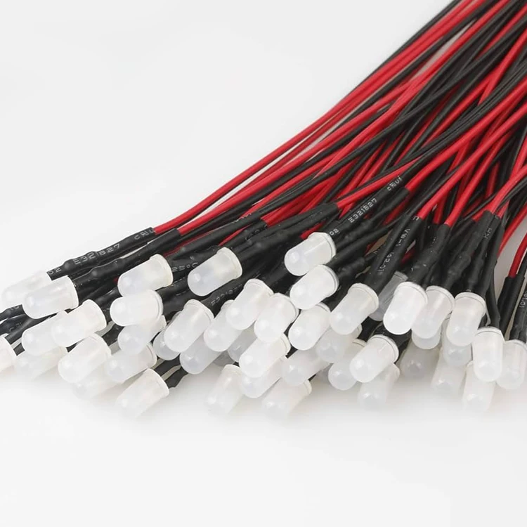 3mm 5mm Prewired LED Diodes - RGB Dual Color High Brightness