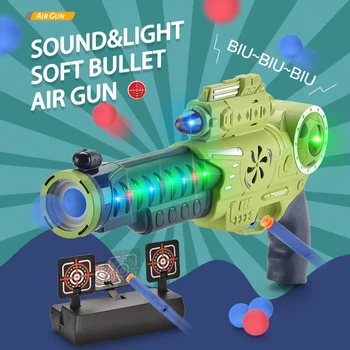 New Paintball Pistola Light Music Soft Bullet Shooting Game Toy Guns ...