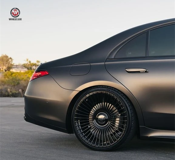 Custom Forged Alloy Passenger Car Wheels Black 22 Inch Wheels 5x120 ...