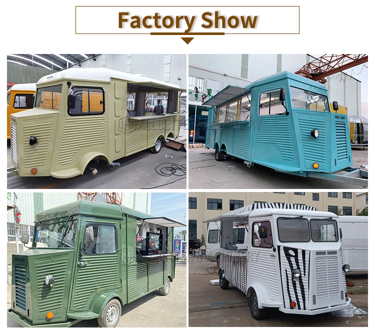 Customized Food Snack Truck - Retro Camper Cooking Catering