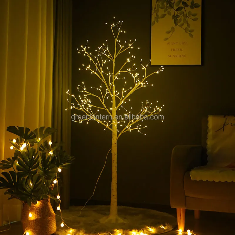 288 LED Copper Wire Tree Lamp Adjustable Twig Branches 1.2m 1.5m White ...