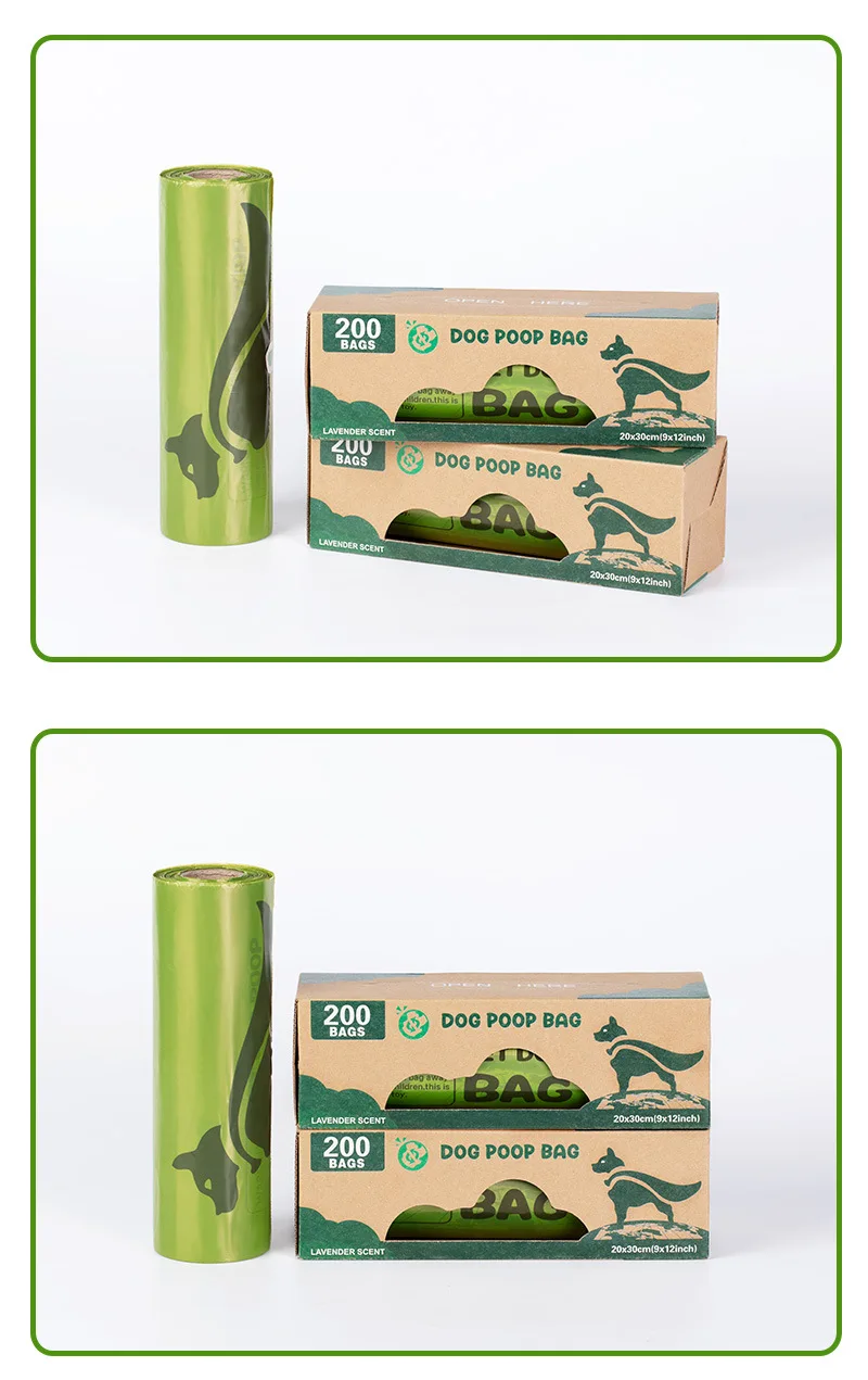Pet Supplies Doggy Cat Poop Bag Large Rolls Boxed Packed Biodegradable ...