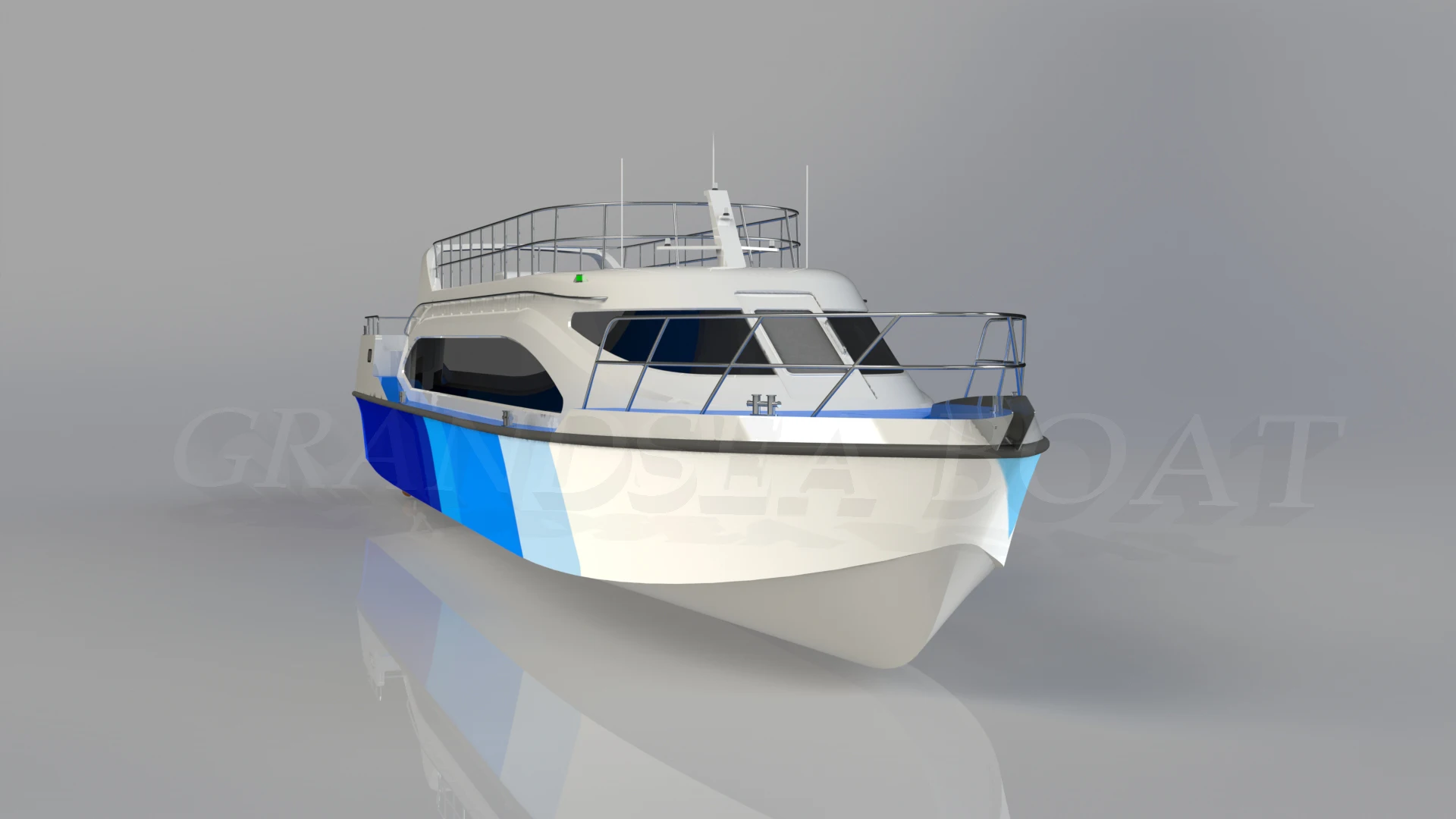 19.8m Fiberglass Passenger Boat - Fast & Reliable Transport