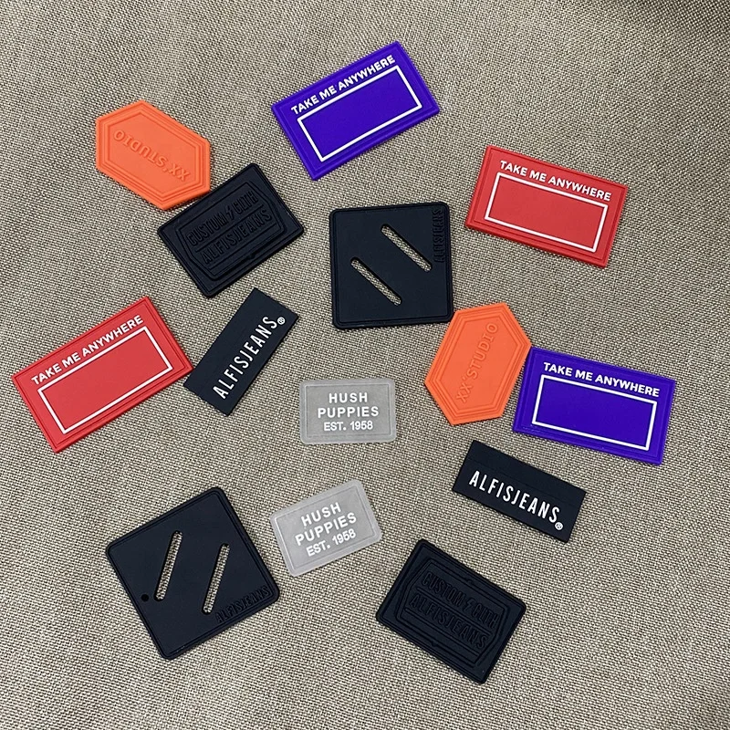 Rubber Label As Customized Swimming Products Logo Silicone Shoe Labels ...