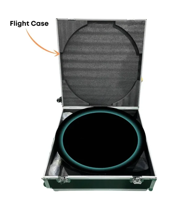 360 Photo Booth 360 Video Booth 100cm For Wedding With Flight Case ...