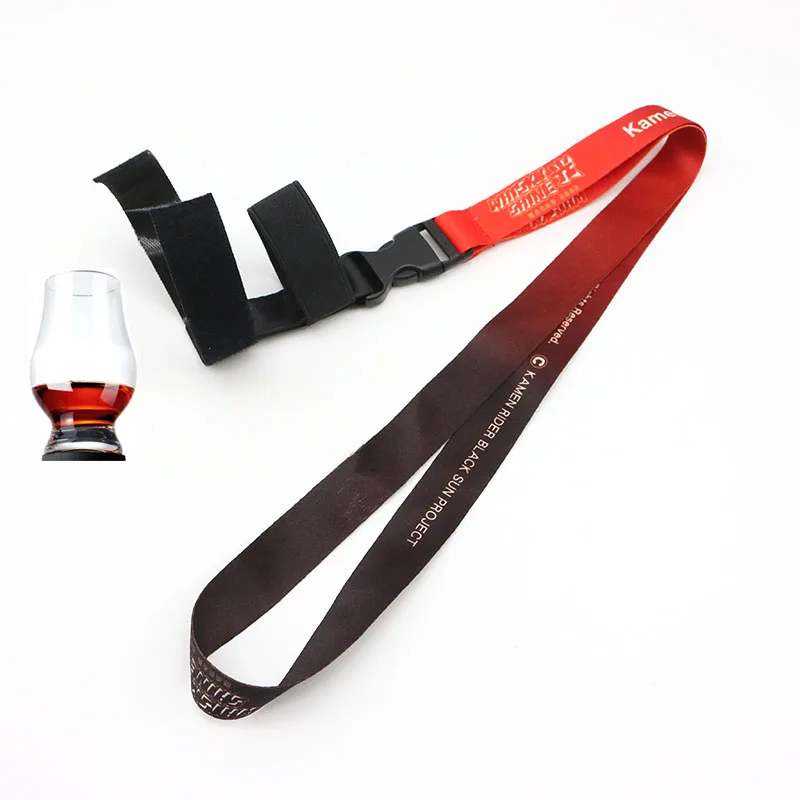Hand Free Wine Glass Beer Bottle Can Elastic Band Strap Neck ...