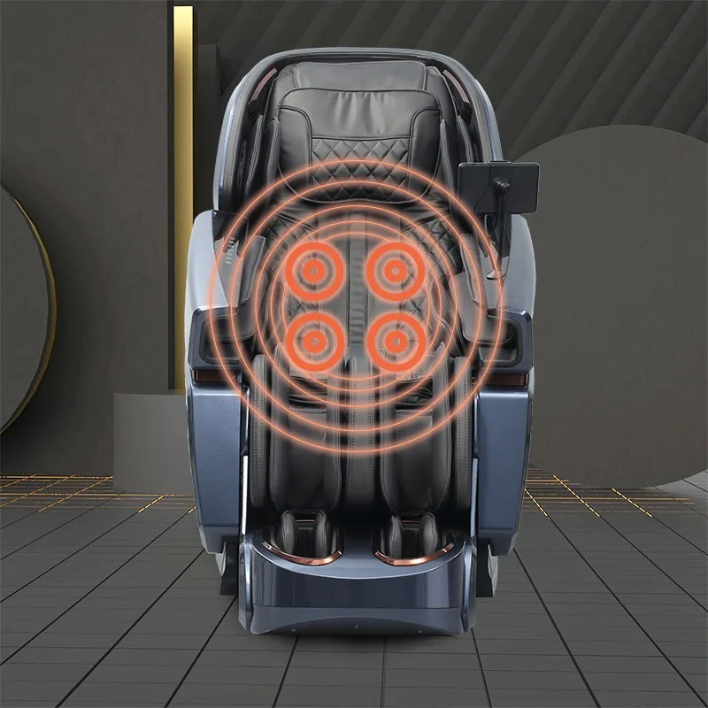 Leather Office Home Reclining Rotating Study Room Leisure Massage Chair ...