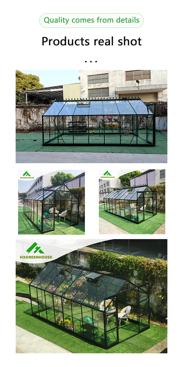 Metal Outdoor Frame Structure Greenhouse For Vegetable Garden Sunroom ...