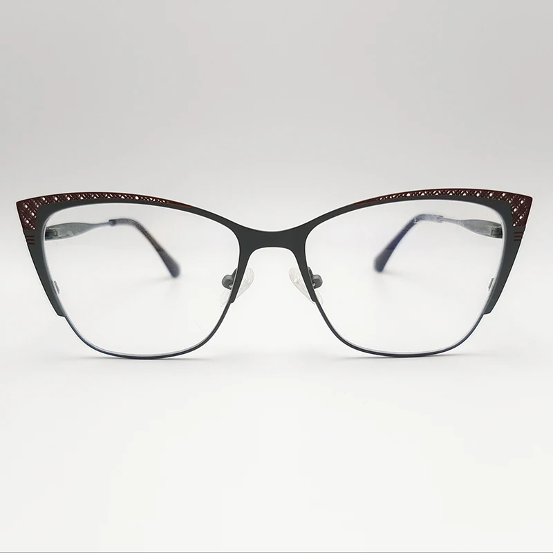 2024 New Style Quality Cat Eye Metal Optical Eyewear Frames Unisex ...