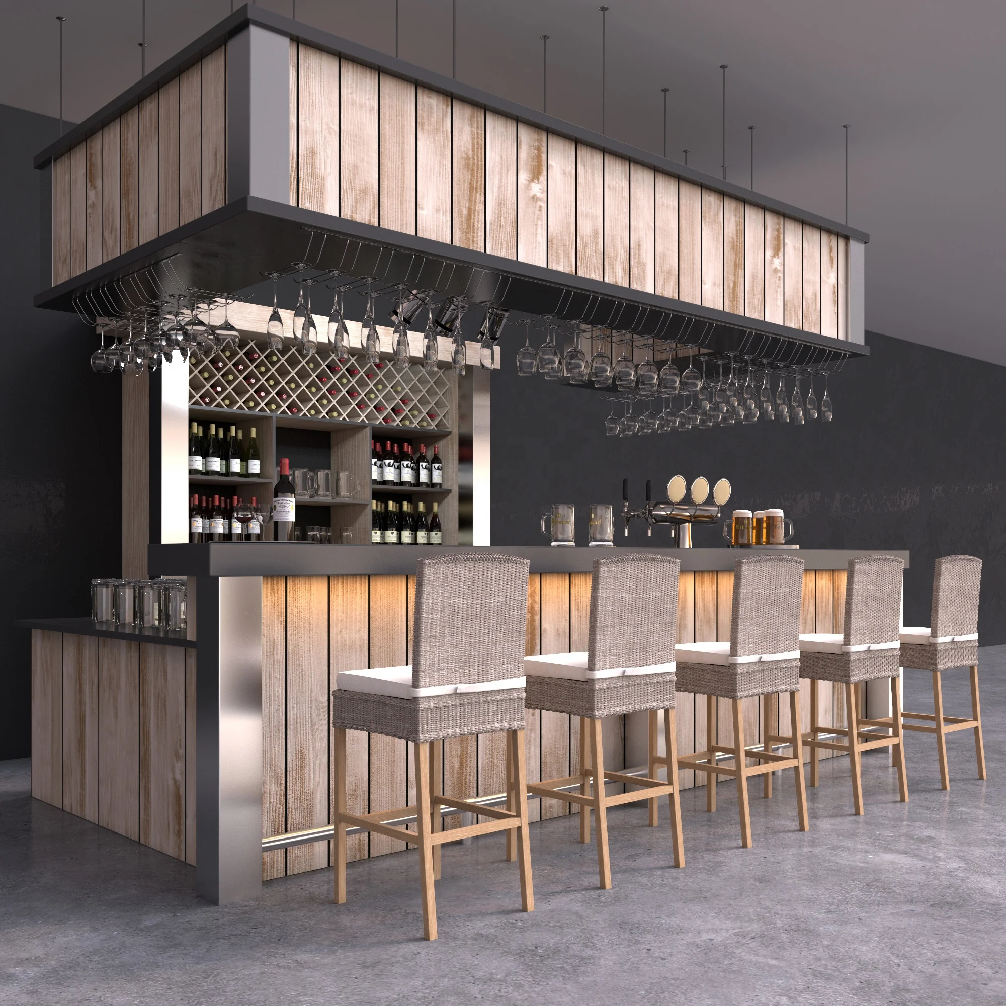 Commerical Solid Wood Bar Counter 3d Model Bar Beer Table Nightclub Bar Commerical Solid Wood Bar Counter 3d Model Bar Beer Table Nightclub Bar