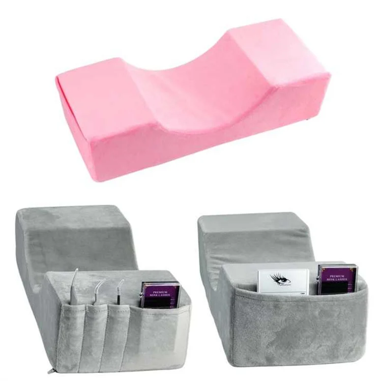 Good Sale Beauty Eyelash Leather Neck Memory Foam Shelf Stand Lash ...