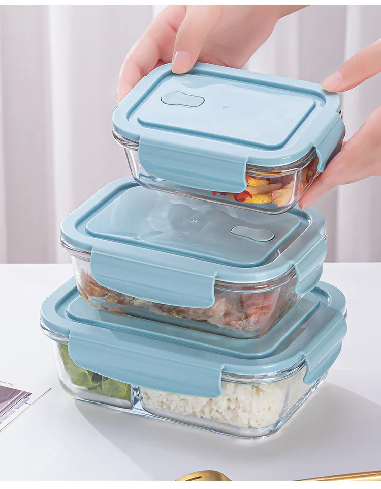 Heat-Resistant Glass Container & Microwave Safe Bowl for Food Storage