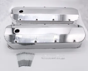 Big Block For Chevy 454 Fabricated Aluminum Valve Covers Polished 396 ...