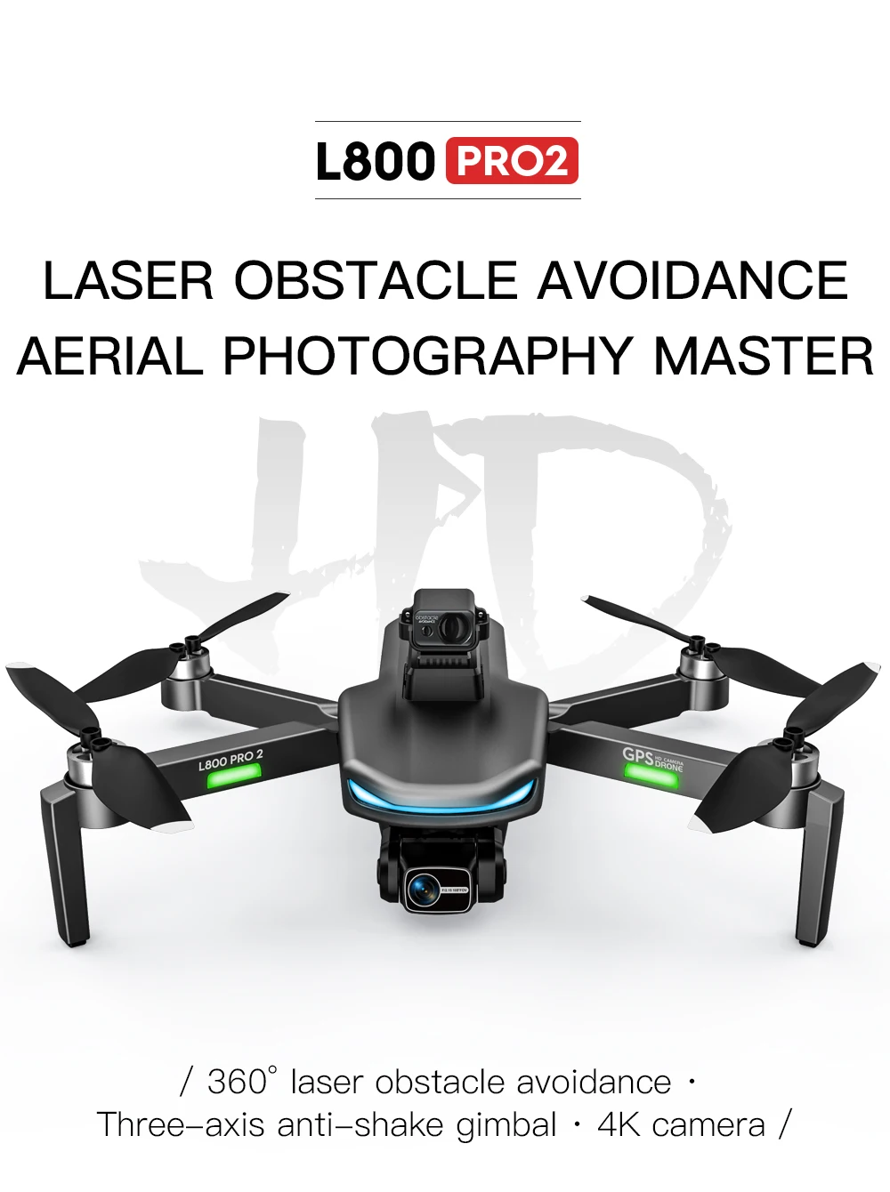 L800 PRO 2 4k Drone - GPS Positioning & Foldable Design