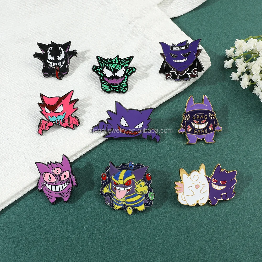 Wholesale Cheap Metal Plated Anime Badge Cute Cartoon Lapel Custom Soft ...