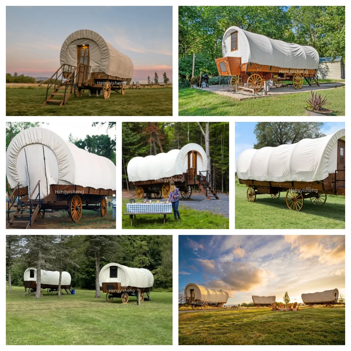 Hot Selling Tourism Horse Drawn Wagon Camper Wagon Tent Carriage/new ...