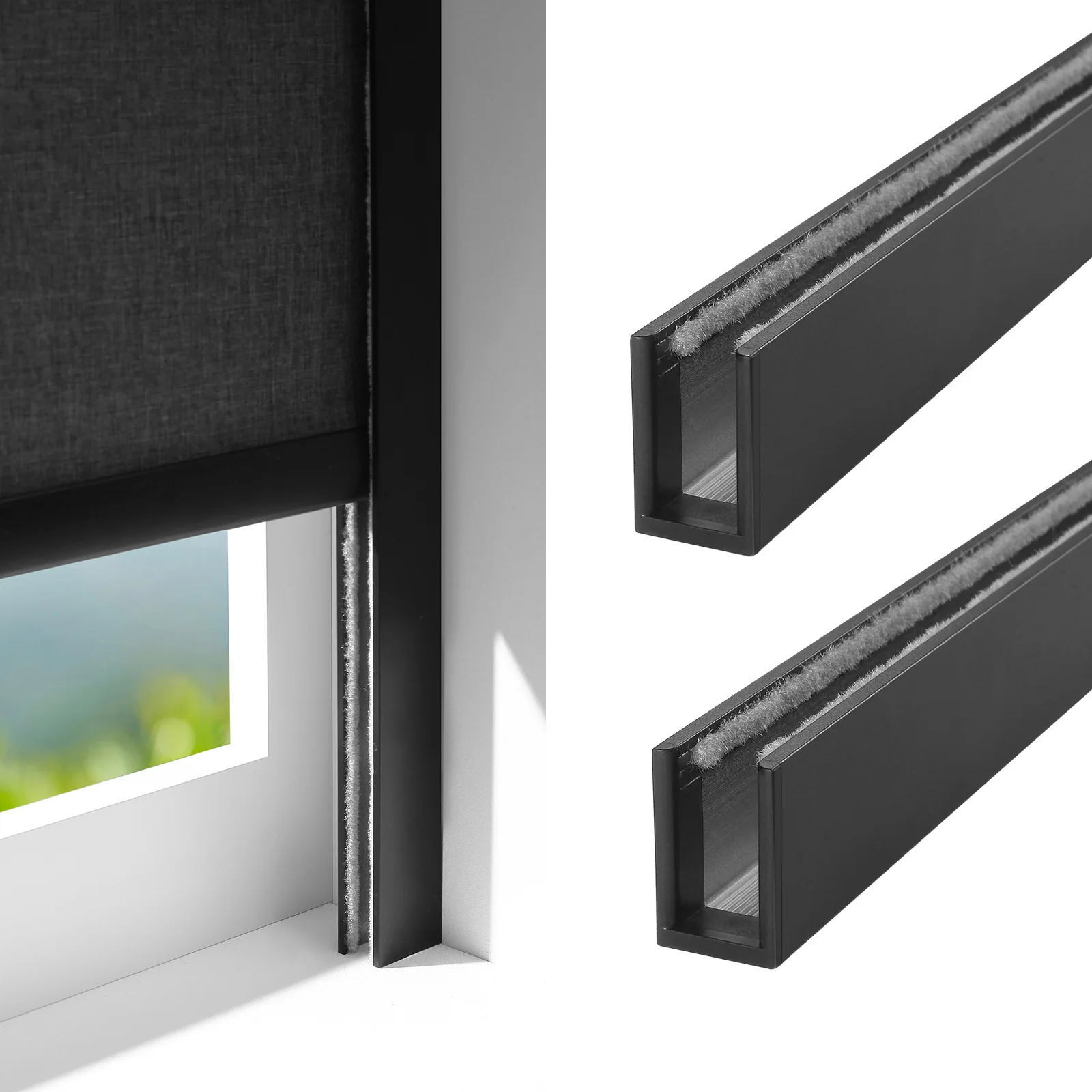 light blocker black pvc light blocker for blinds blinds track light ...