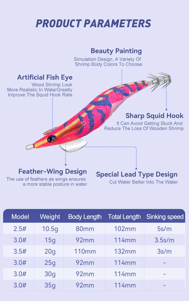 Kingdom 2024 Squid Jigging Lures - High Quality for Deep Sea Fishing