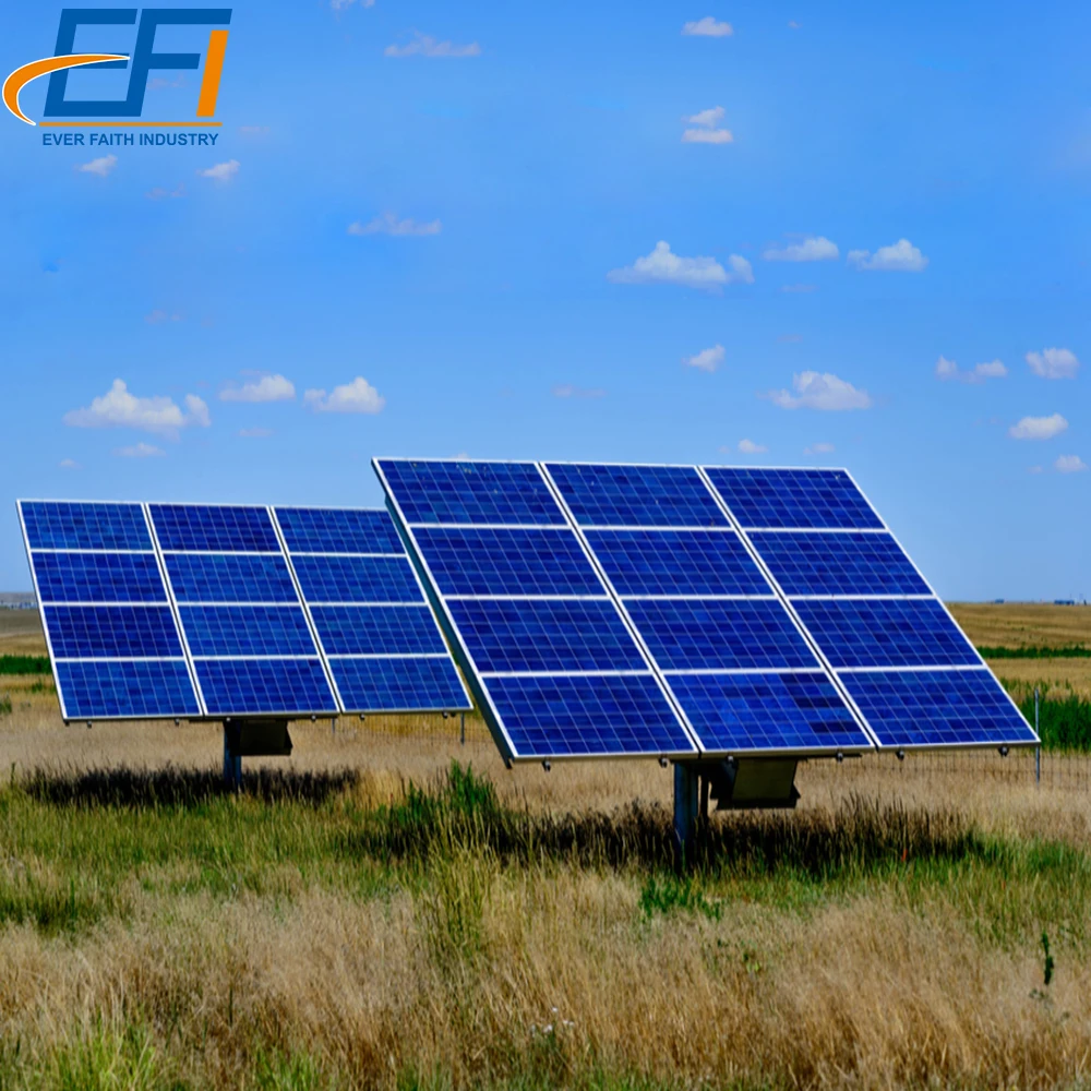 Dual Axis Solar Tracker Mounting System - Ground Mounted