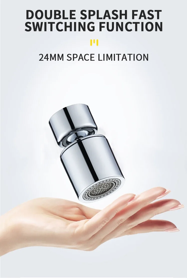 Universal 1080 Degree Kitchen Tap Head Rotatable Multifunction Bathroom ...