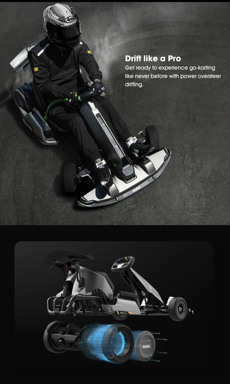 Ninebot Go Kart Pro High Speed Kids Racing Go Karting Scooter Adult ...