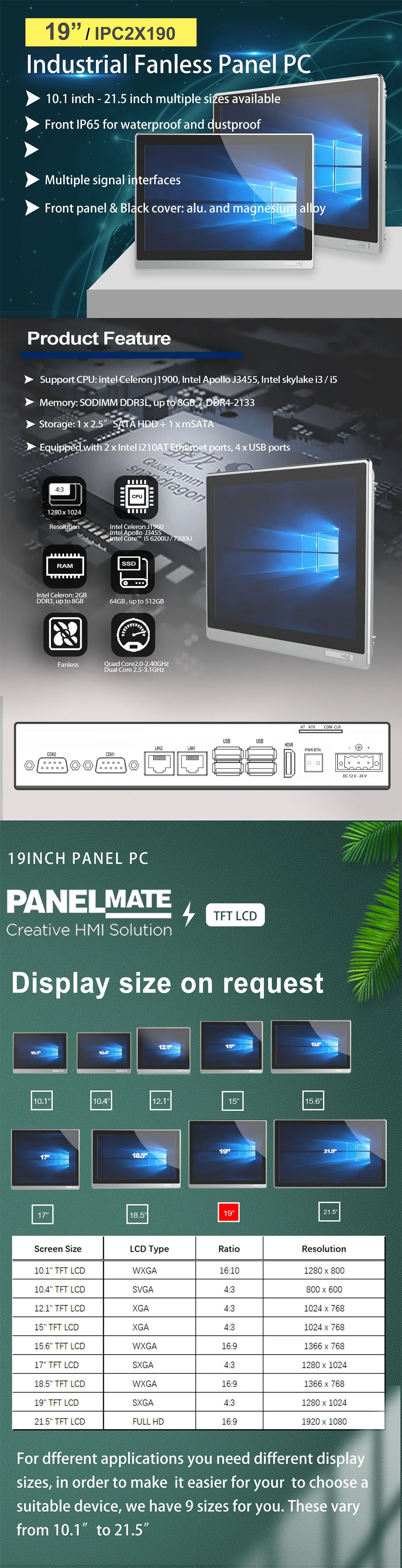 24 Inch Industrial Hmi Panel Pc | Atex-ex Touchscreen | Build-in Camera ...