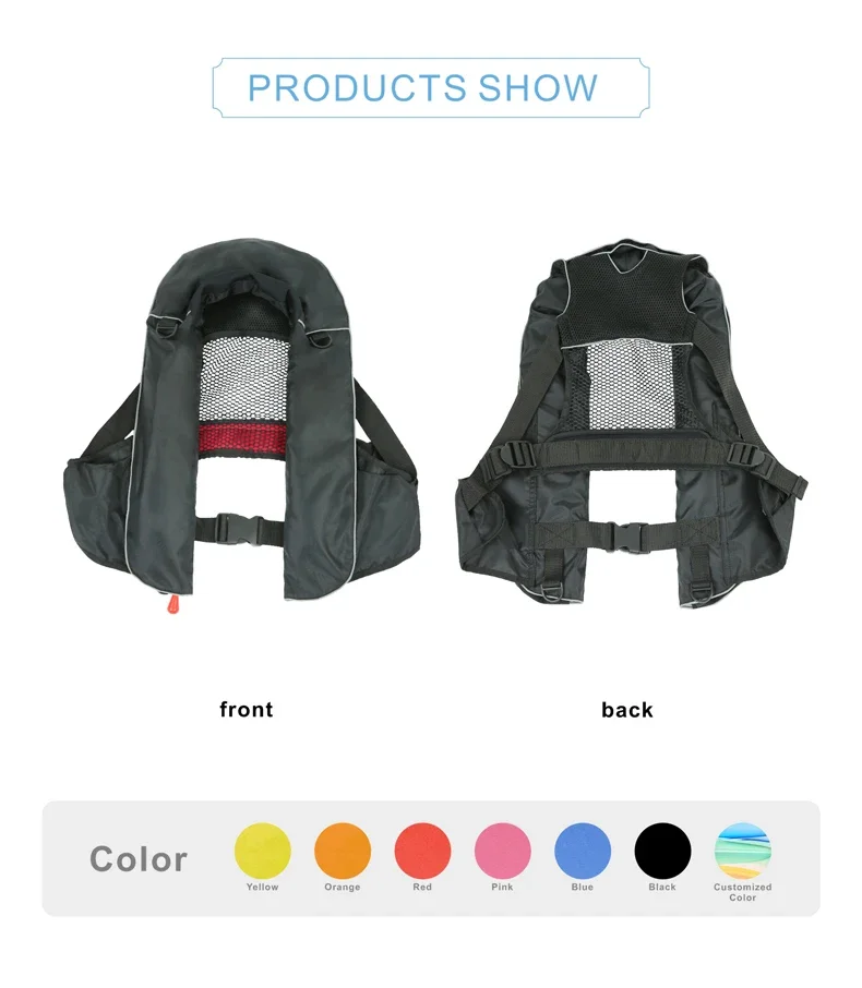 Manual Automatic Marine Inflatable Life Jacket For Kayaking Fishing ...