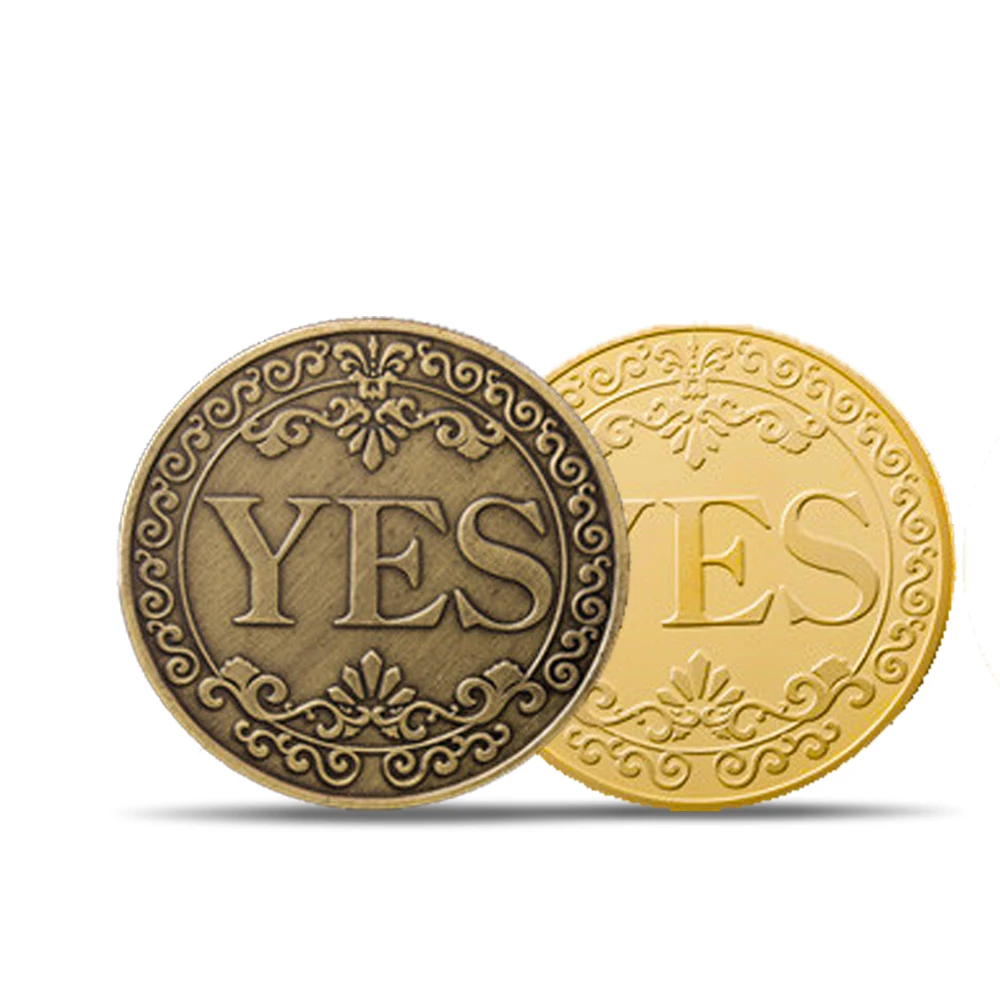 Wholesale Customizable Bulk Yes No Decision Reward Coins