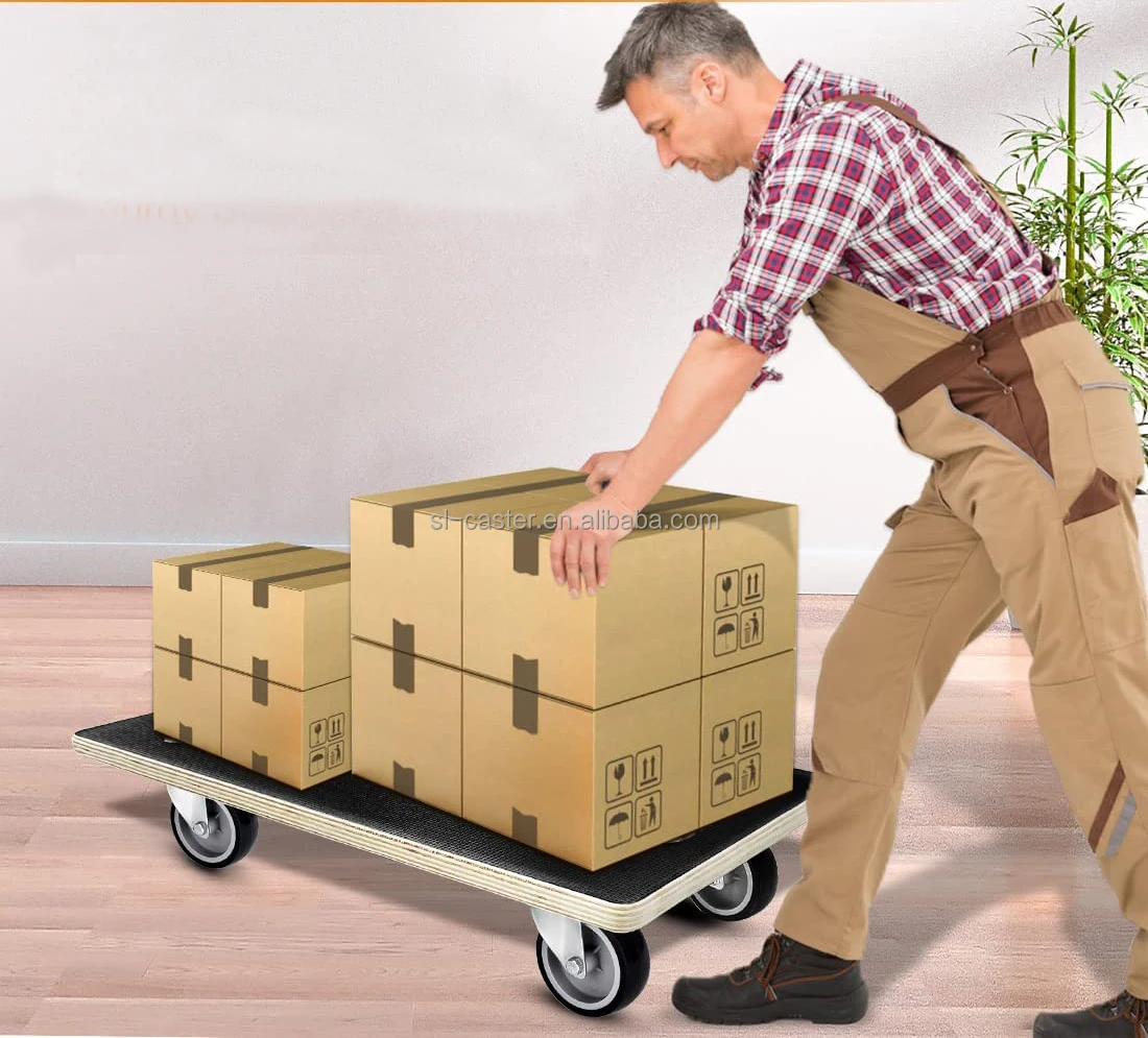 551lbs Wood Transportation Platform Dolly - Versatile & Durable