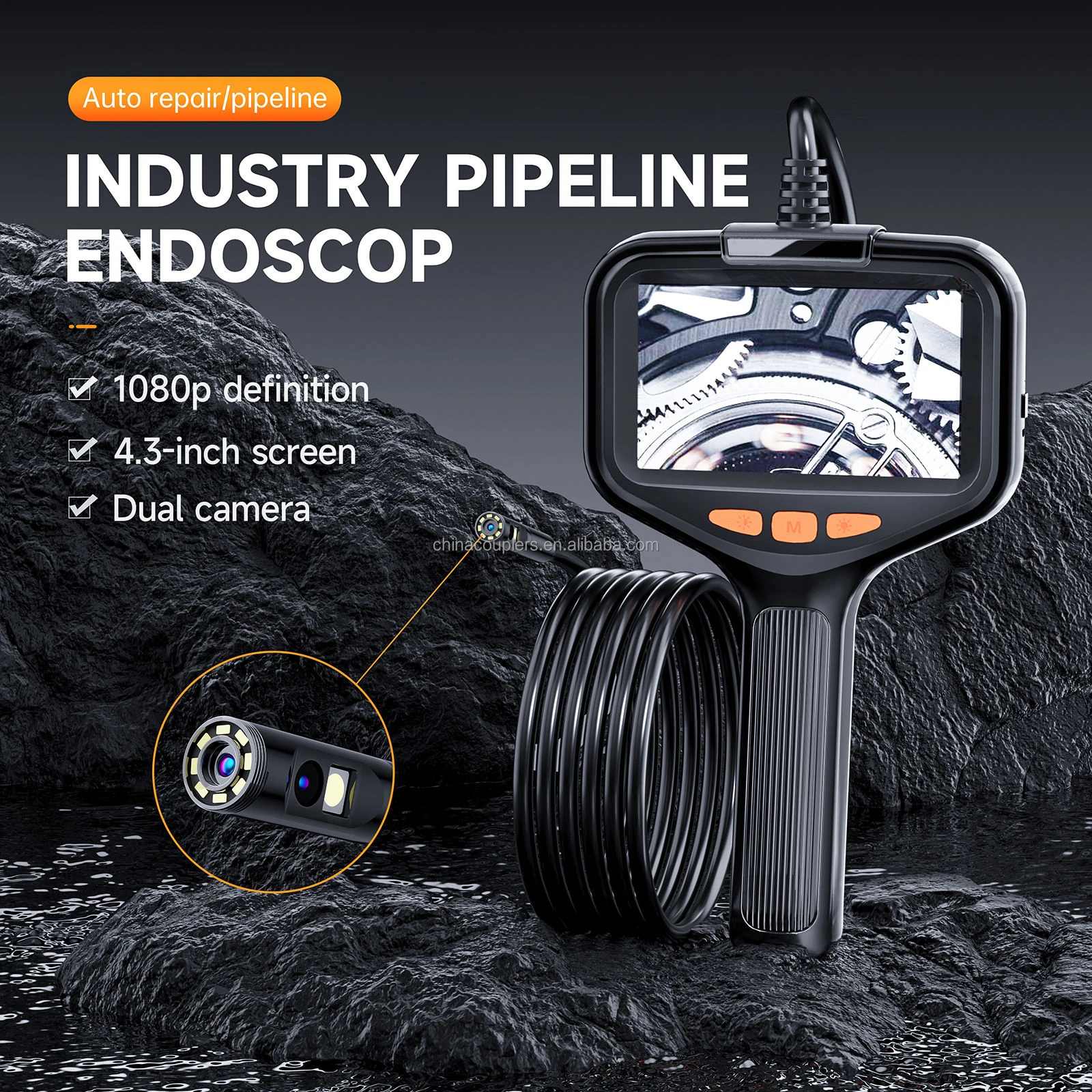 1-Year Warranty 220v Scope Plumbing Drain Line Sewer Pipe Camera ...
