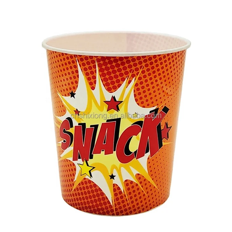 Food Grade Plastic Popcorn Bucket Recyclable Foodgrade Plastic Popcorn ...