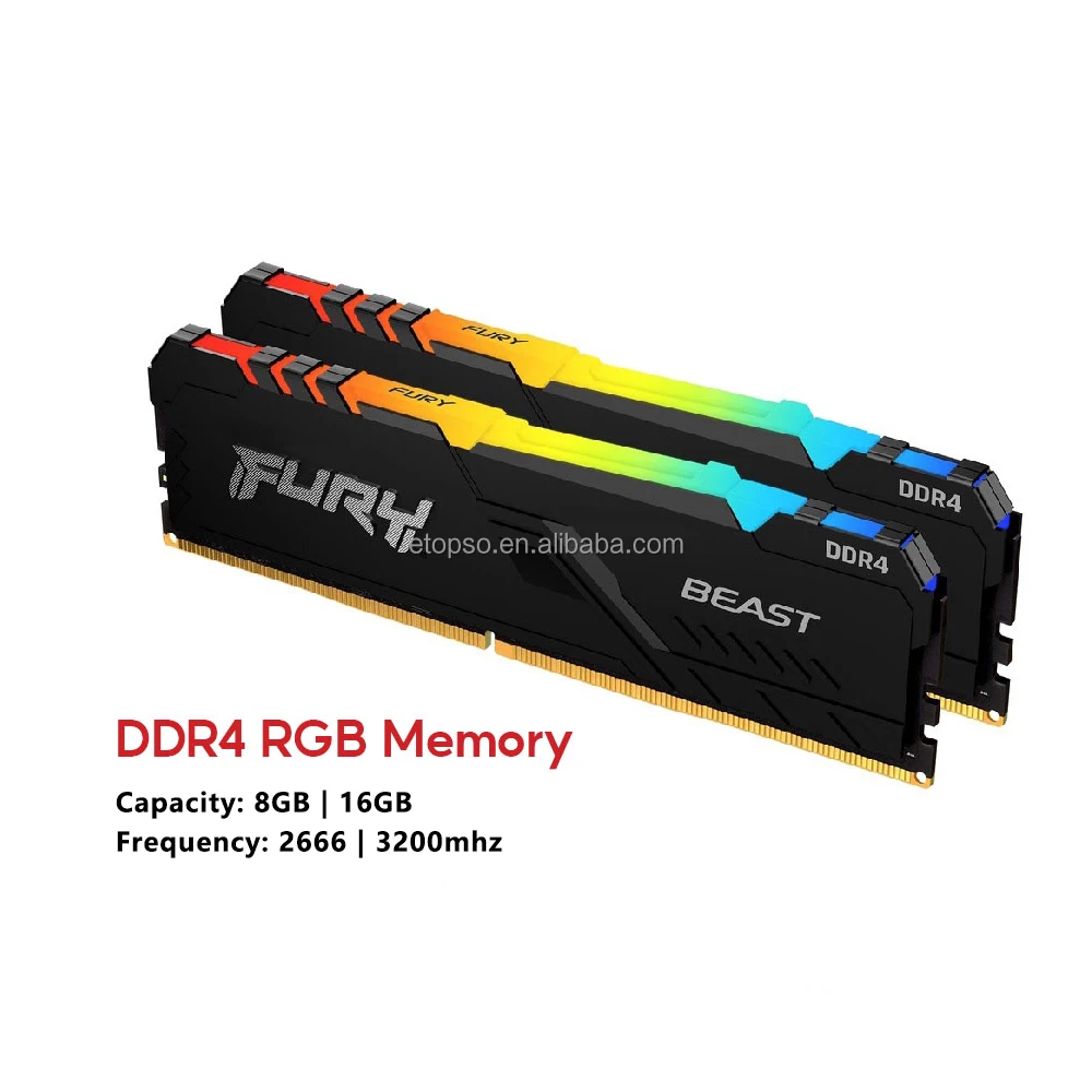 Factory Wholesale FURY Beast RAM DDR4 3200MHz 8GB 16GB Desktop Memory ...