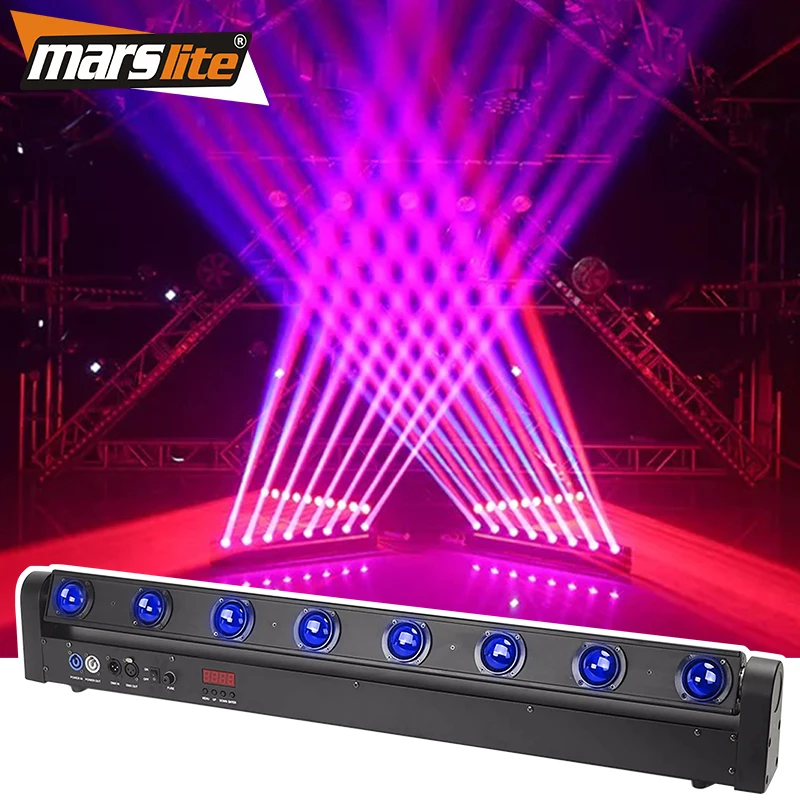 Marslite LED Moving Beam Bar - 8x10w for Clubs & Stages