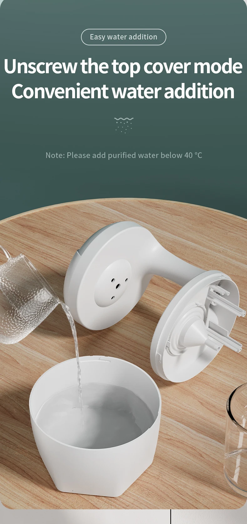 Vrising 800ml Anti-Gravity Humidifier - Aromatherapy Bliss