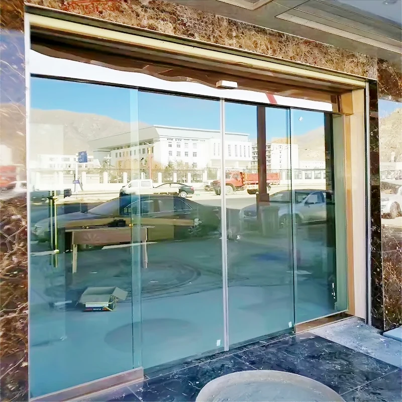 Custom Automatic Glass Sliding Door For Shop Supermarket - Buy Door ...