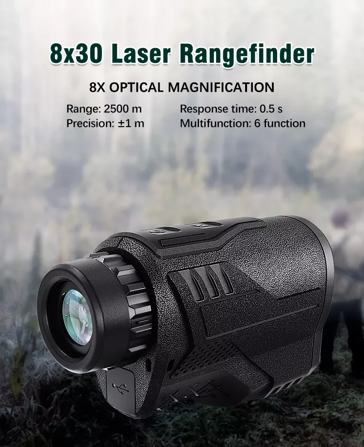 8X Magnification 2000m Long Distance Laser Rangefinder Monocular ...