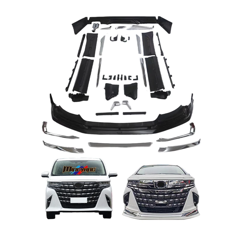 2024 Alphard Modellista Pp Plastics Body Kit Car Bumper For Toyota ...