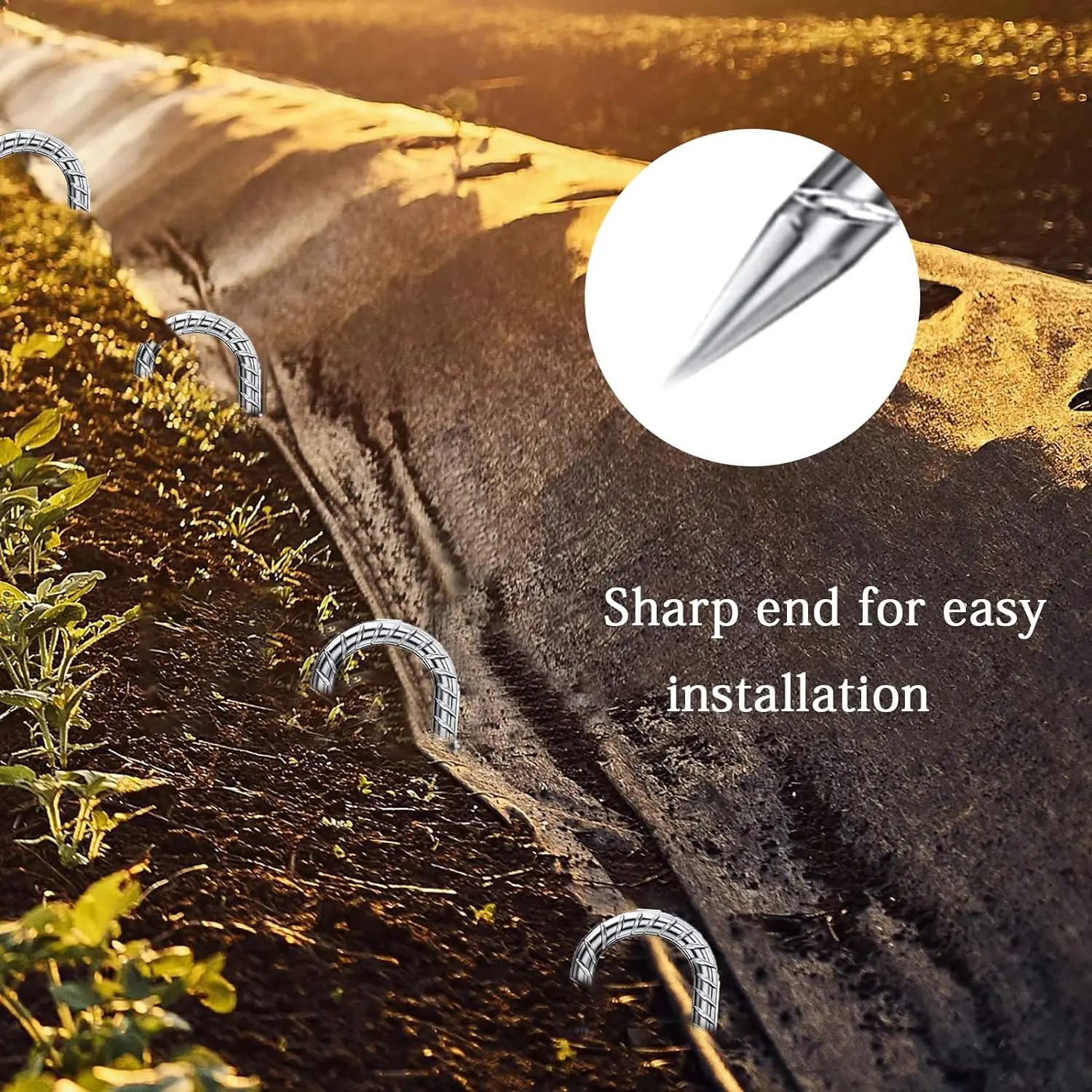 Galvanized Steel J-Shaped Nails for Tent Stakes - Durable