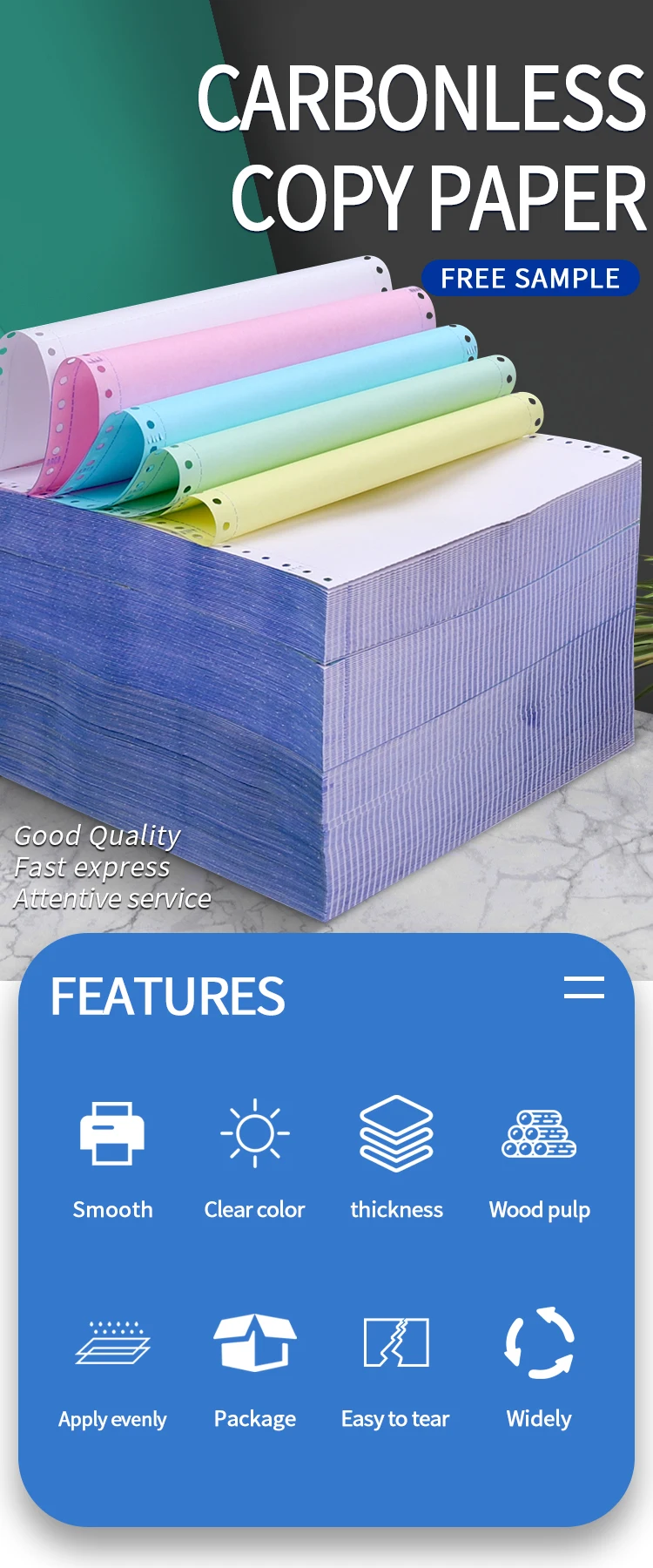 Invoice Receipt Continuous Form Printer Office Printing A4 Copy ...