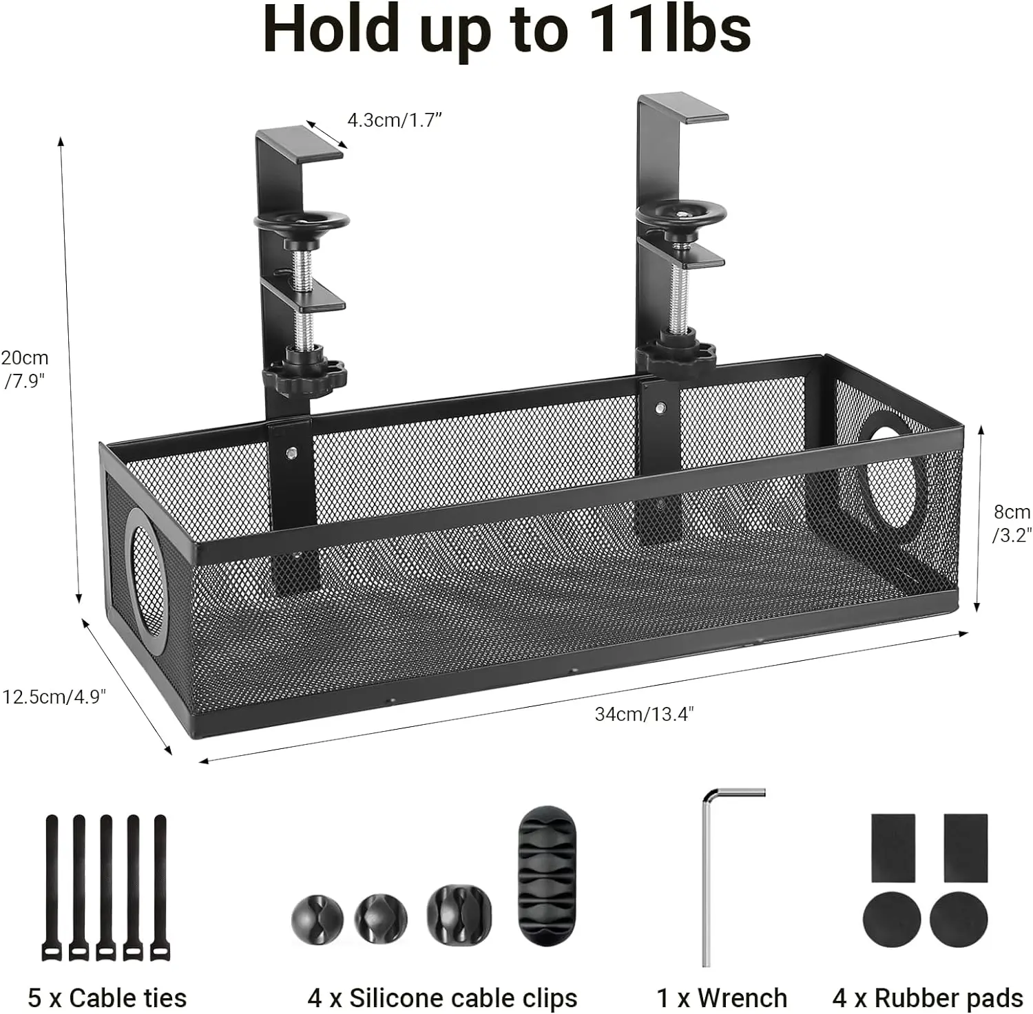 Cable Management Net under Desk - Organize with Ease