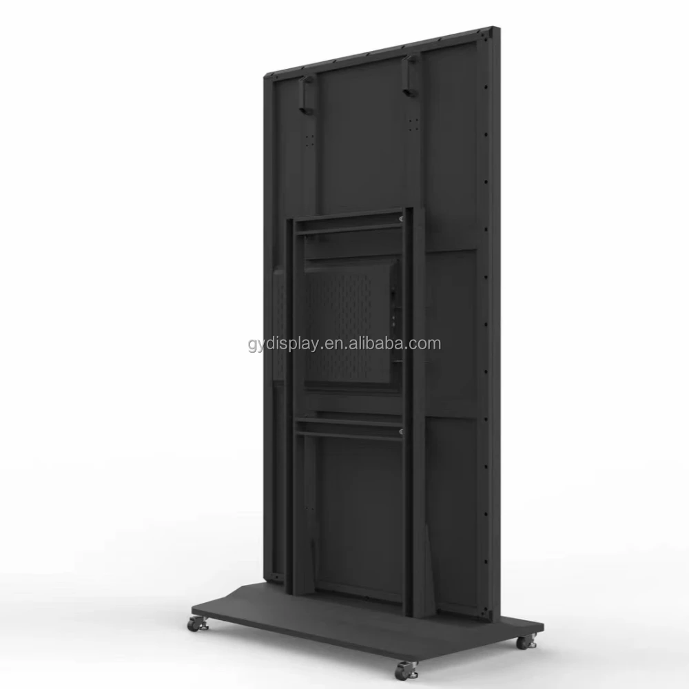 86 Inch Indoor Full Screen Movable Vertical Advertising Player Display ...