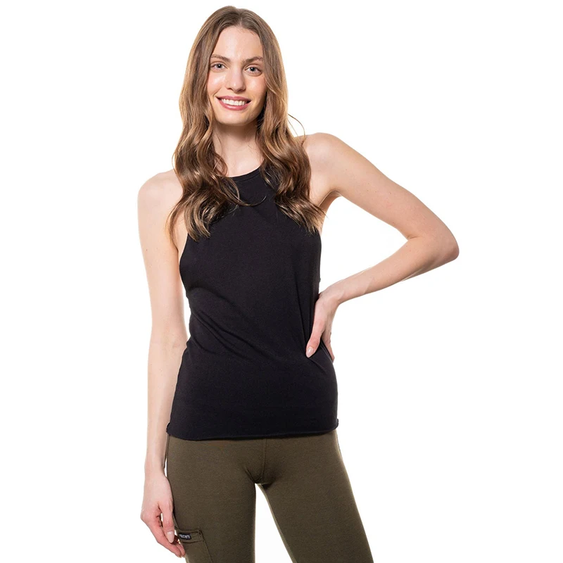 Customized Relaxed Fit Round Neck Bamboo Muscle Crop Top