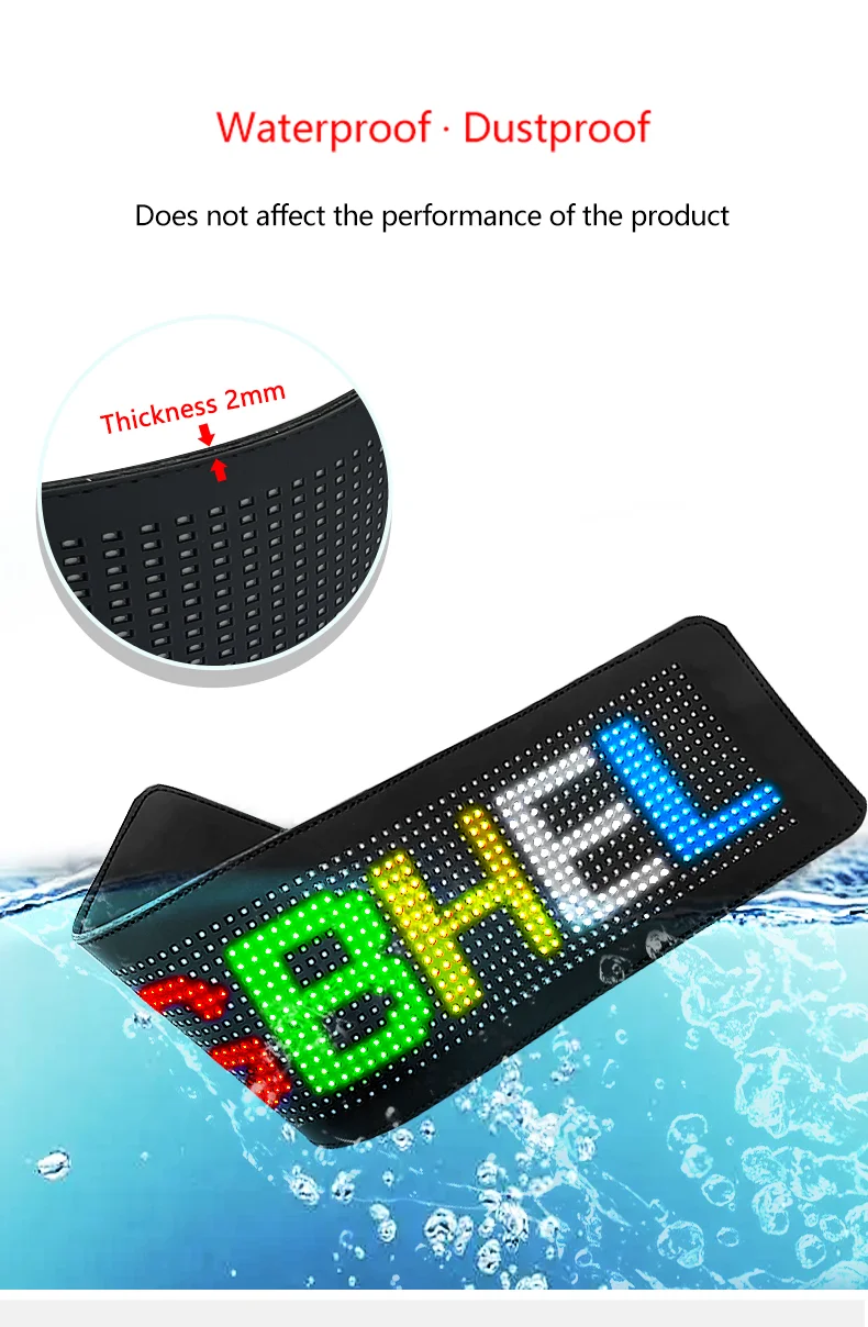 Car LED Flexible Display - RGB LED Matrix Pixel Panel
