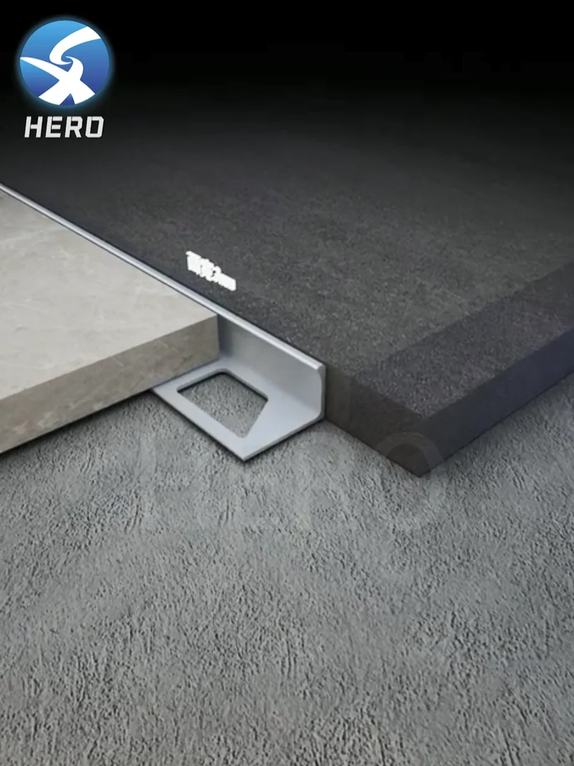 Brushed Stainless Steel 201 304 Straight Edge Strip L Shape Tile Edge ...