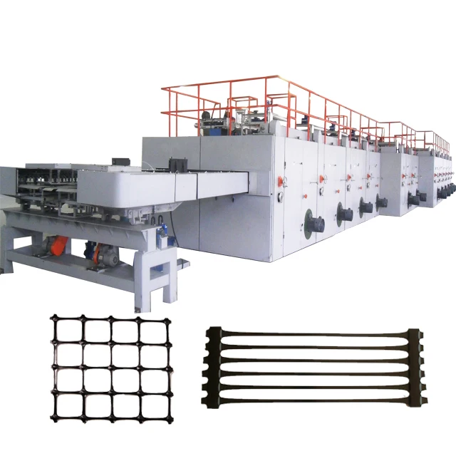 PP/PE Bidirectional Stretching Plastic Geogrid Making Machine Plastic ...