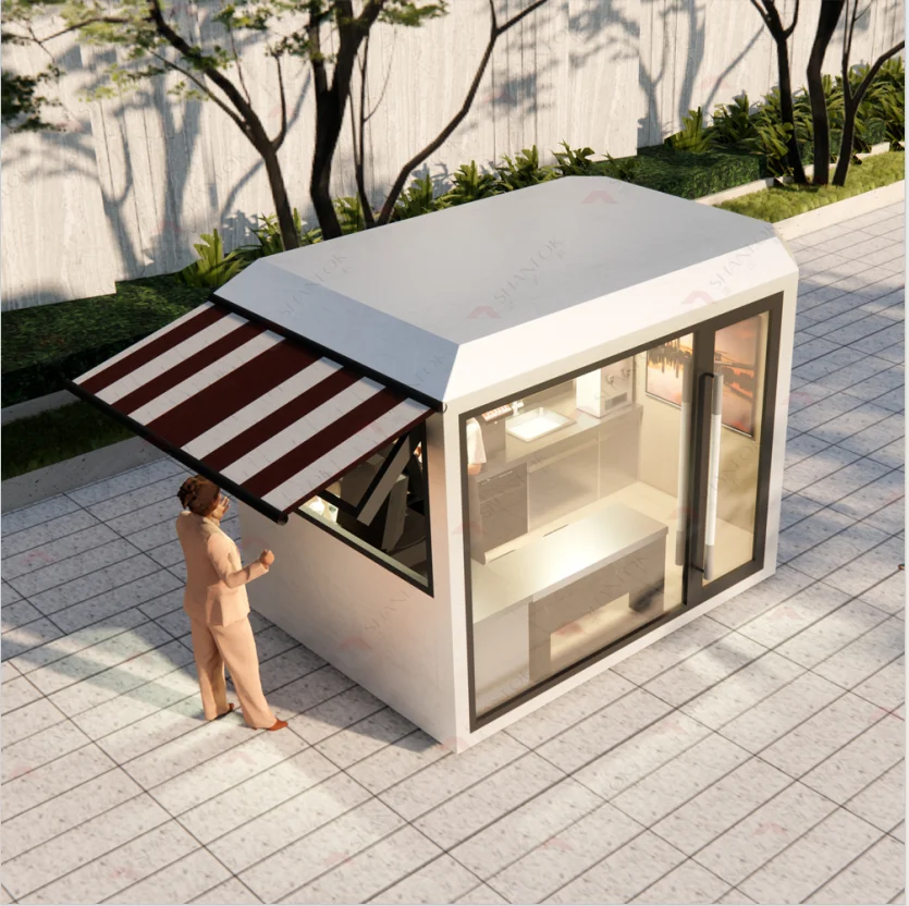 Prefab Coffee Shop Container House Container Booth Cabin House| Alibaba.com