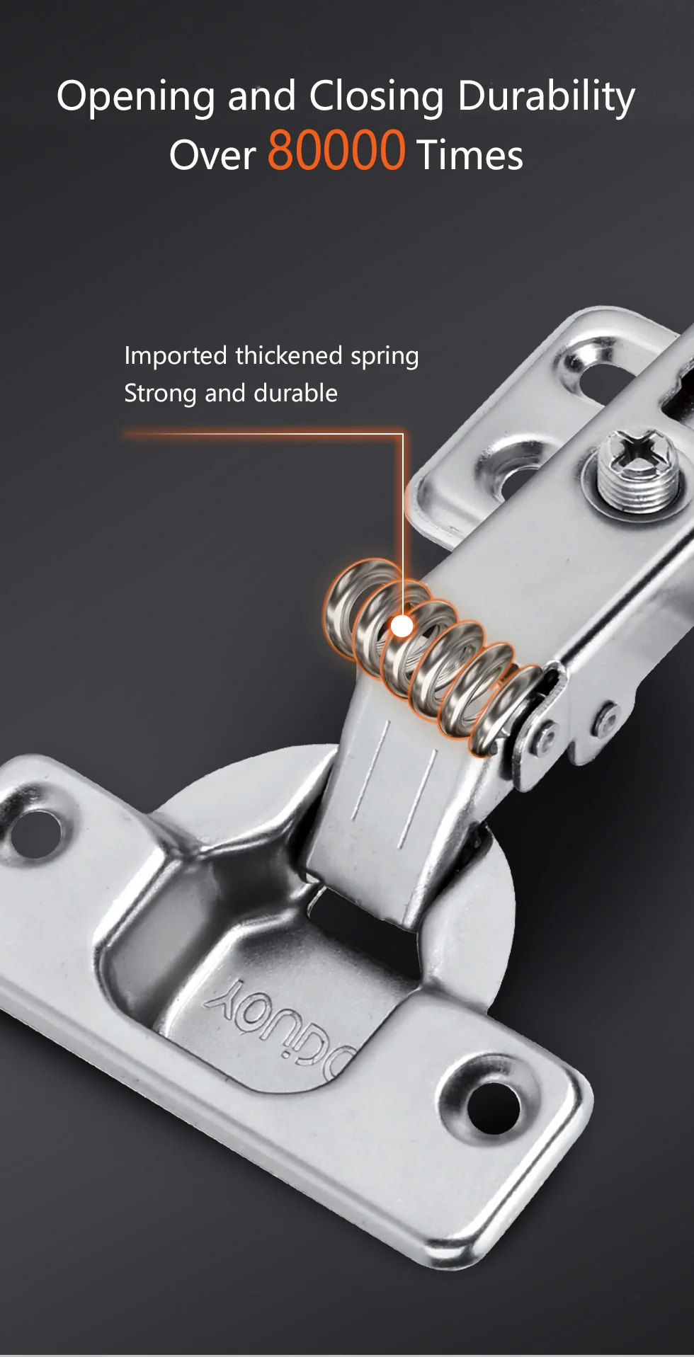 YOUDO Modern Soft Close Damping Cabinet Hinges - 2 Way Pivot