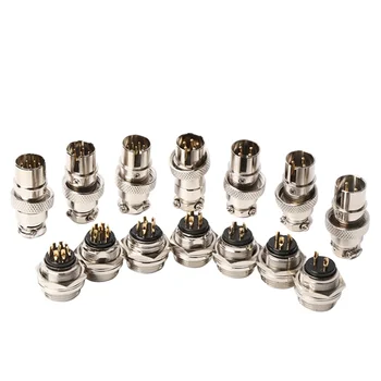 M16 Aeronautical Plug Socket Gx16f-2-3-4-5-6-7 Pin-8 Core Connector ...